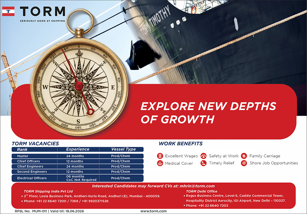 Torm Shipping |Marine Website | Sea Jobs In India